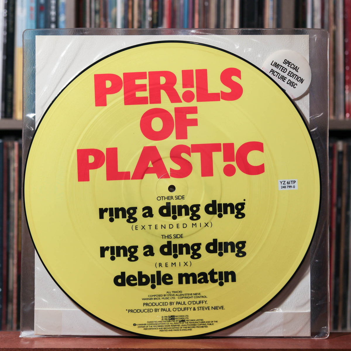 Perils Of Plastic - Ring A Ding Ding - UK PICTURE DISC 1986 - Not On L