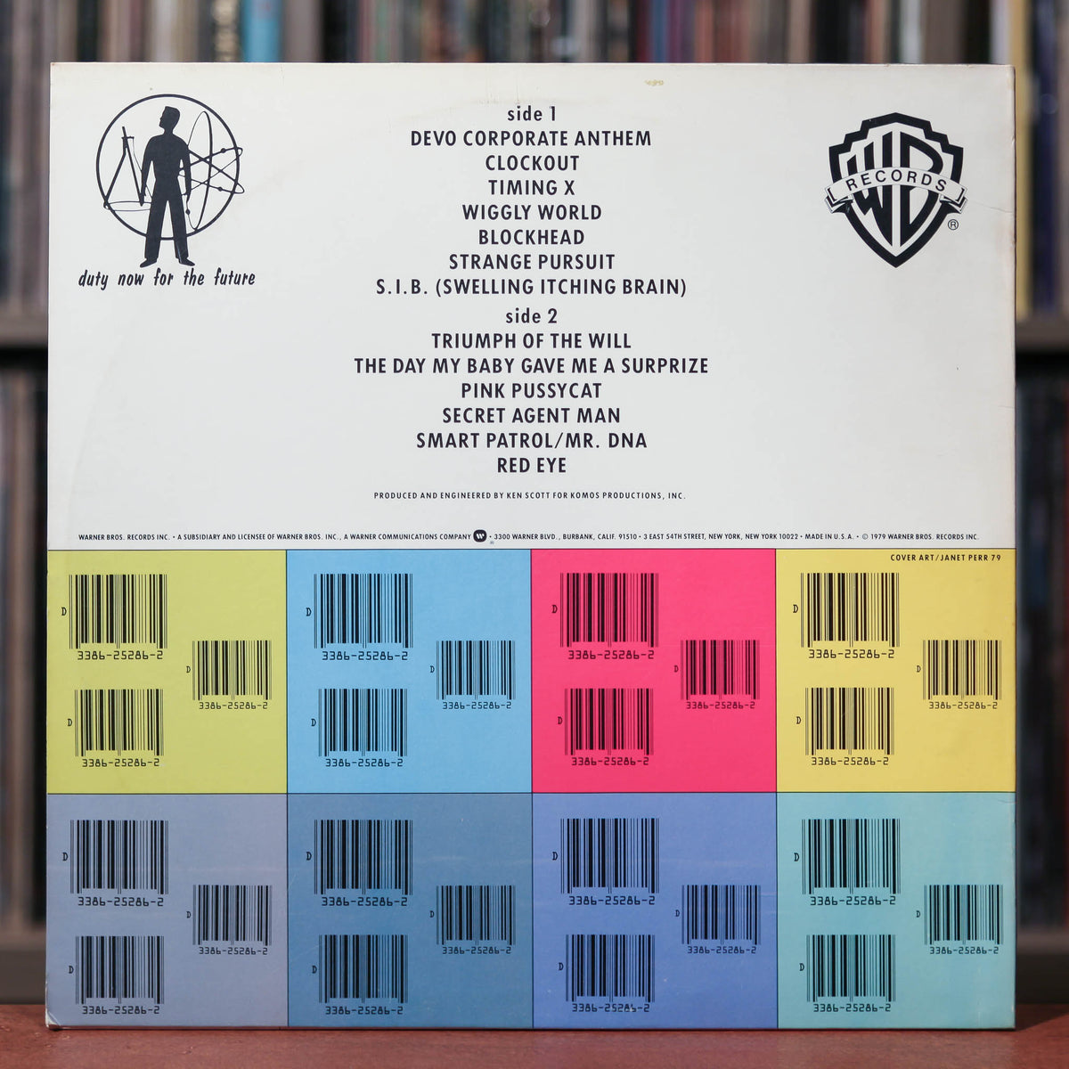 Devo - Duty Now For The Future - 1979 Warner Bros, EX/EX