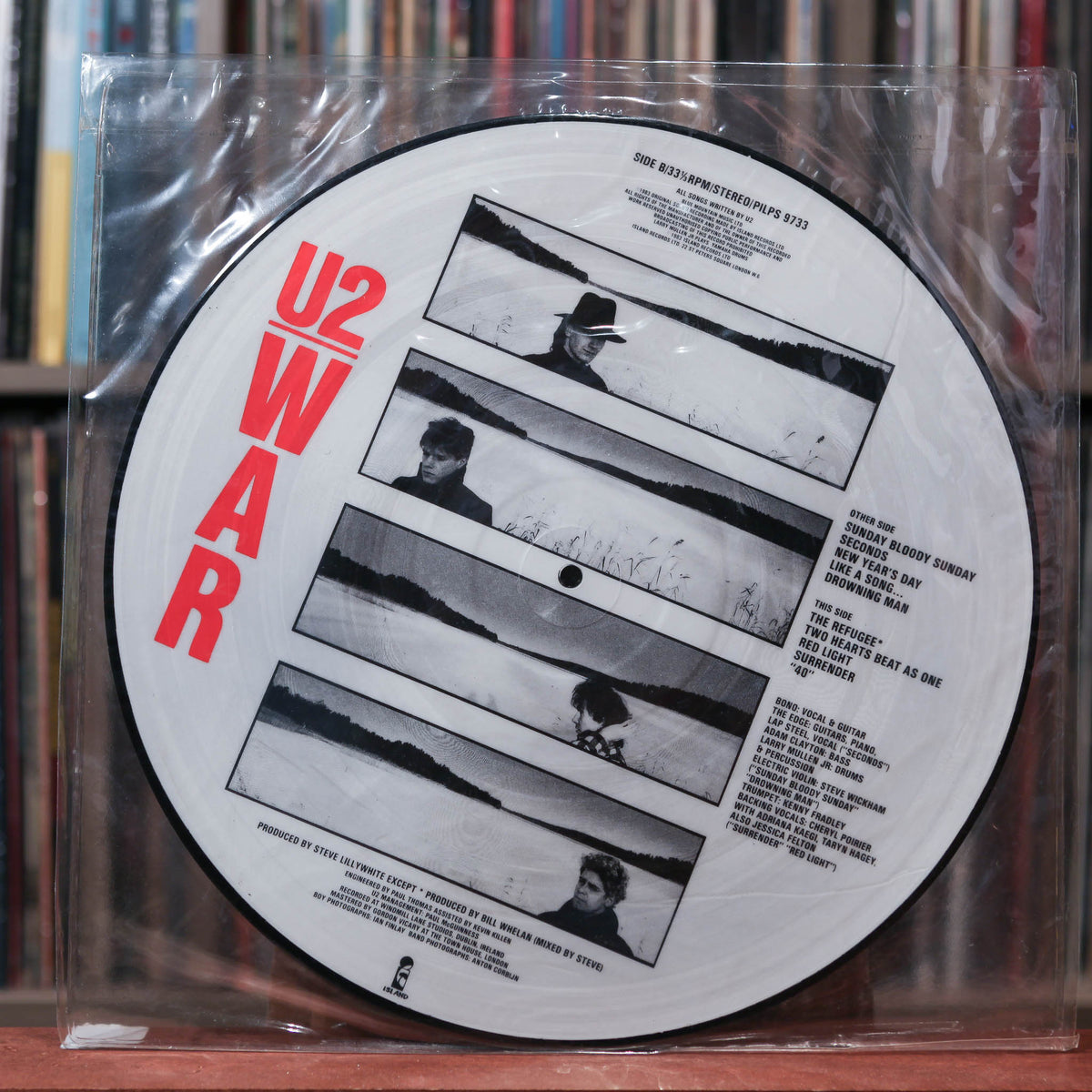 U2 - War - UK import 1983 Island Records, VG+/EX
