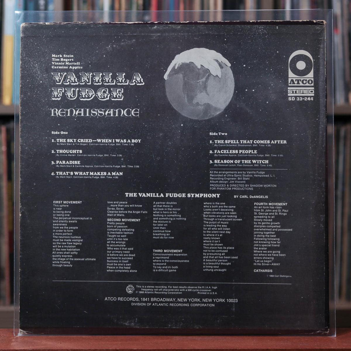 Vanilla Fudge - Renaissance - SIGNED BY 3 / 1968 ATCO Records, VG/VG+