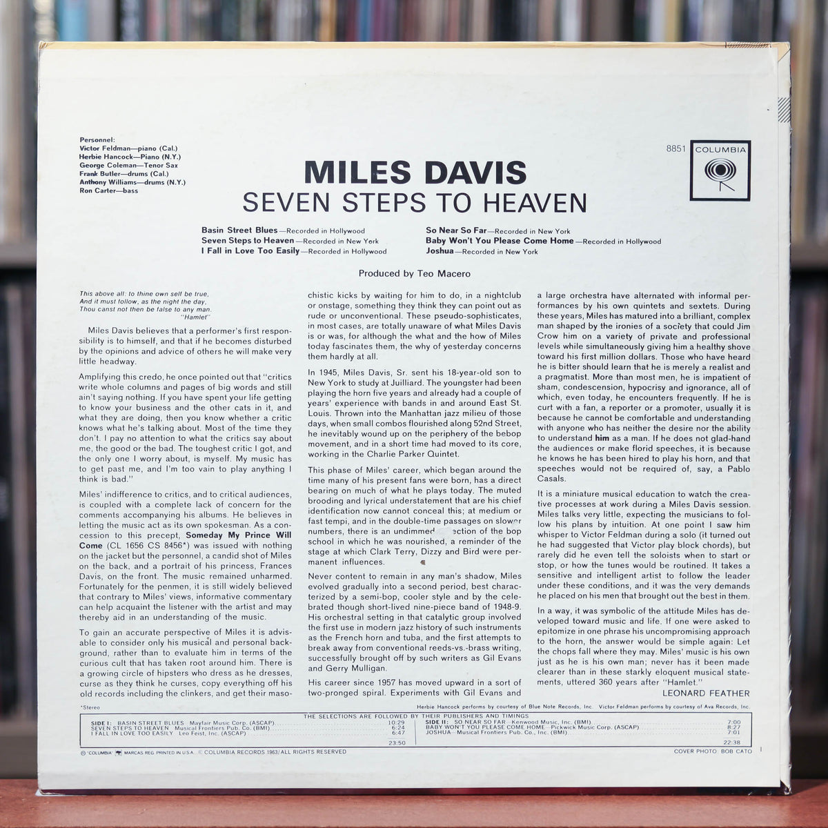Miles Davis - Seven Steps To Heaven - 1980's Columbia, EX/EX