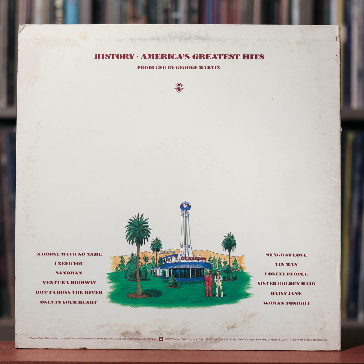 America - History: America's Greatest Hits - 1975 Warner Bros, VG/VG