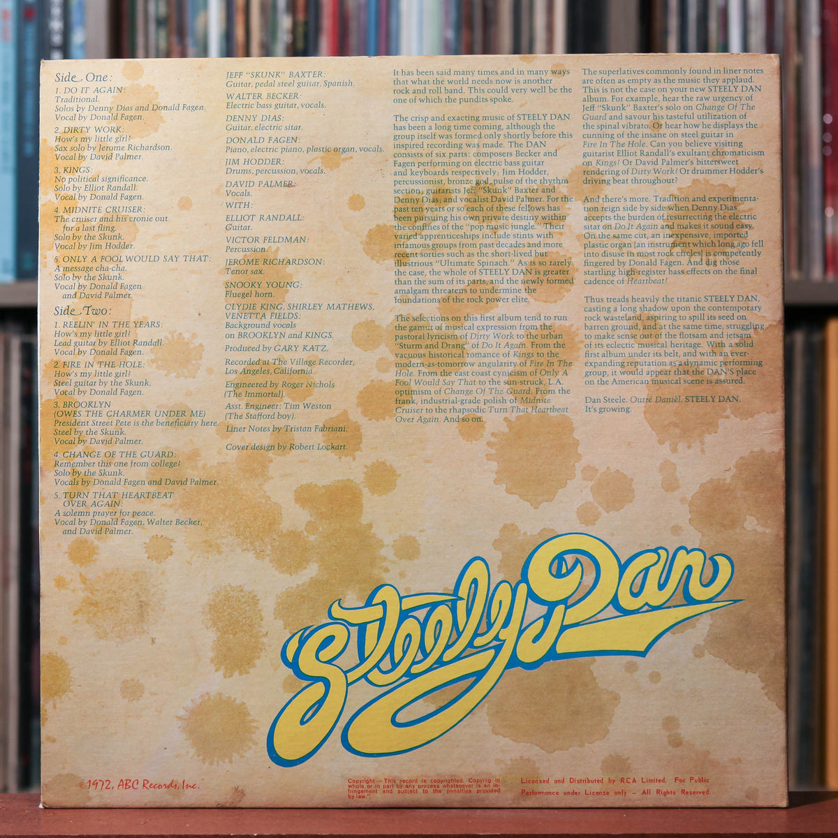 Steely Dan - Can't Buy A Thrill - CANADA 1972 ABC/Dunhill Records, VG+