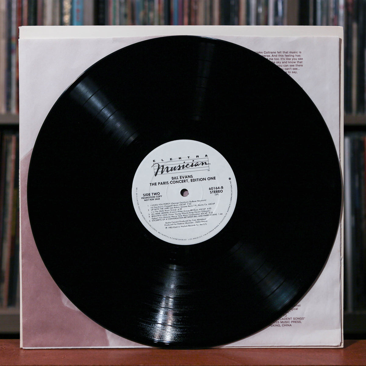 Bill Evans - The Paris Concert (Edition One) - 1983 Elektra Musician,