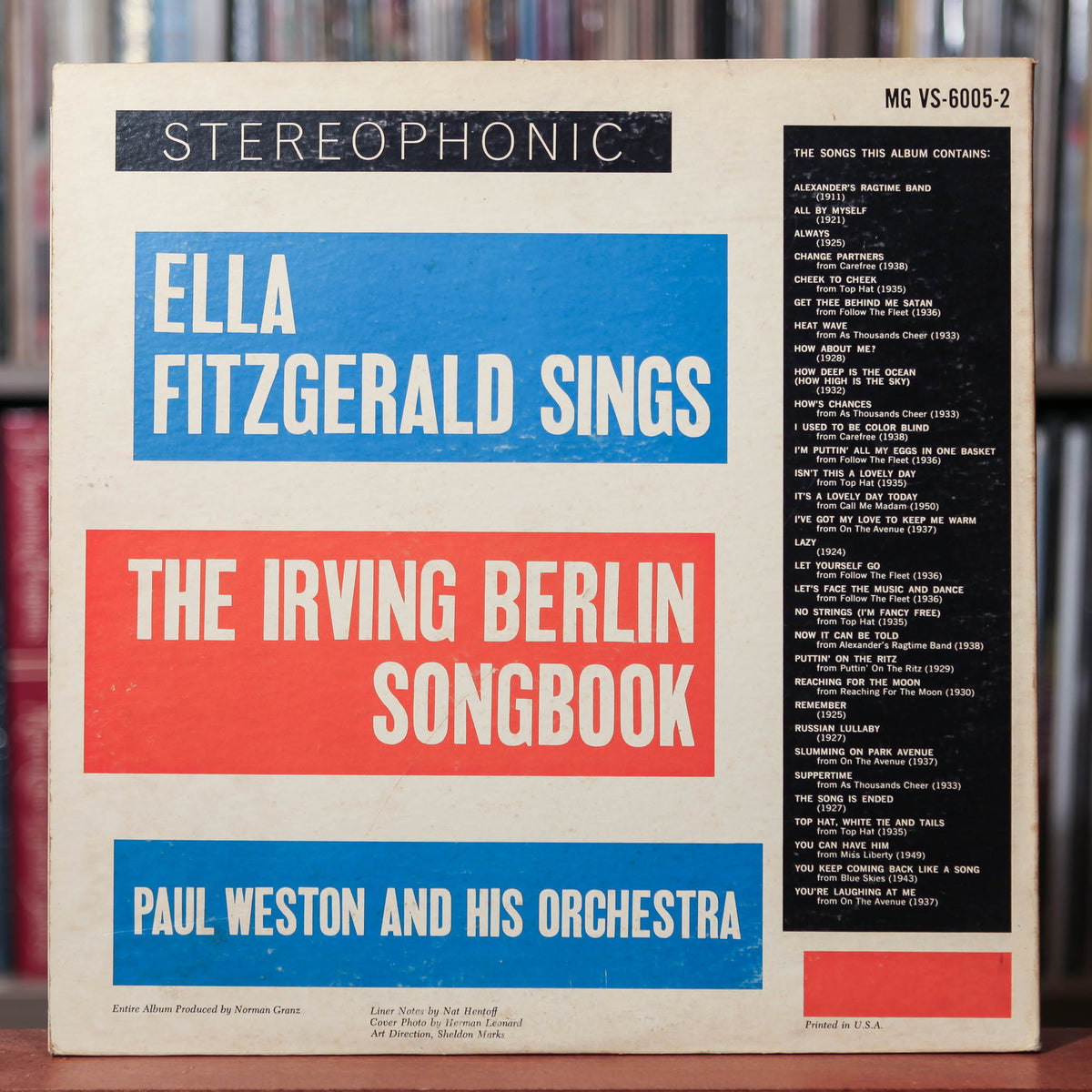 Ella Fitzgerald - Ella Fitzgerald Sings The Irving Berlin Song Book, V