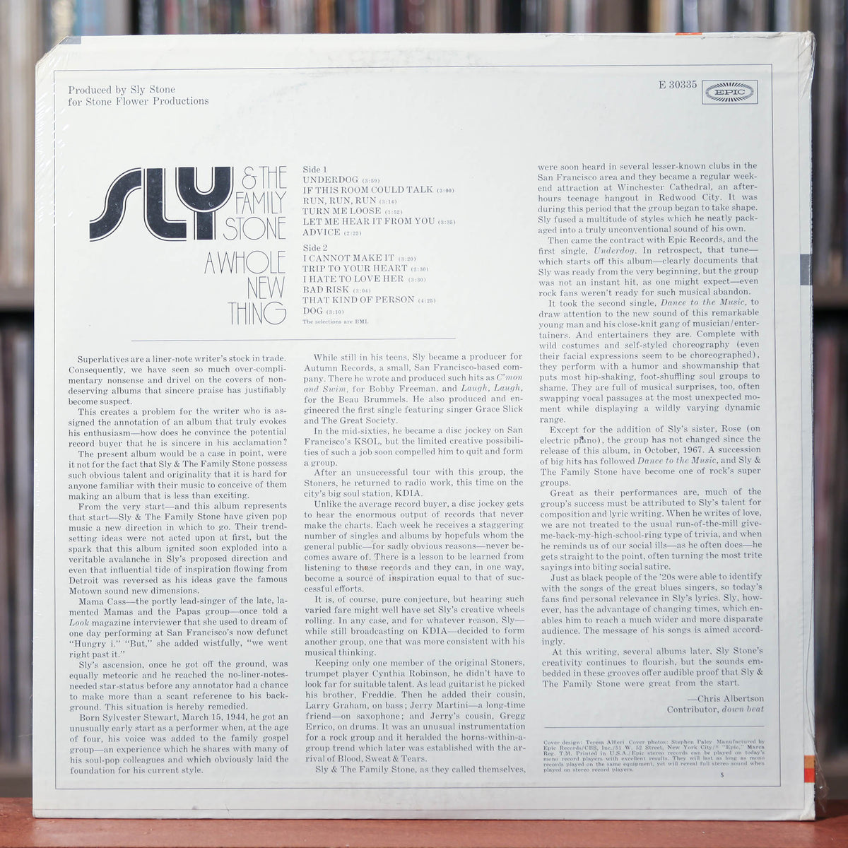 Sly & The Family Stone - A Whole New Thing - 1970 Epic, SEALED