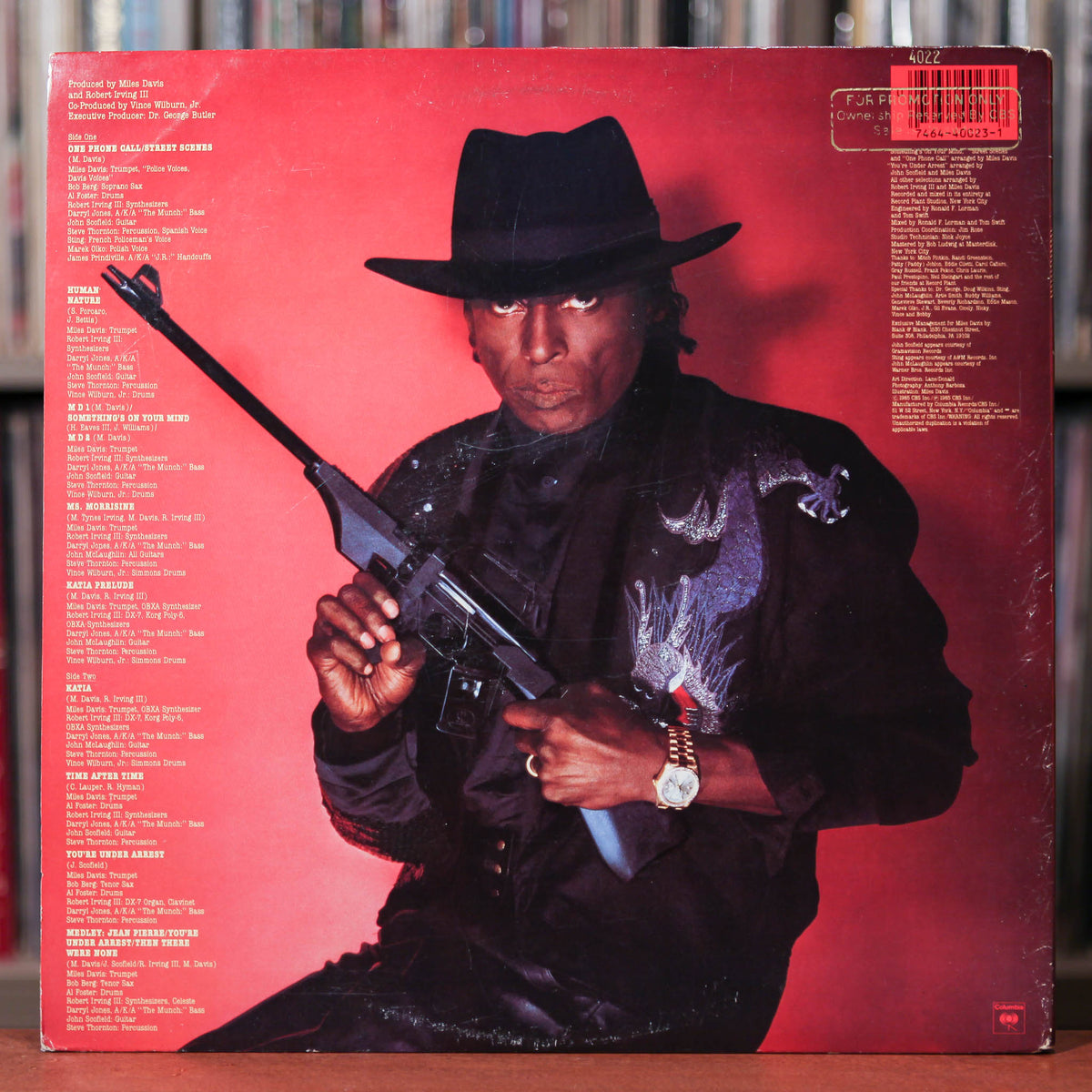 Miles Davis Youre Under Arrest Rare Promo 1985 Columbia Vg Ex