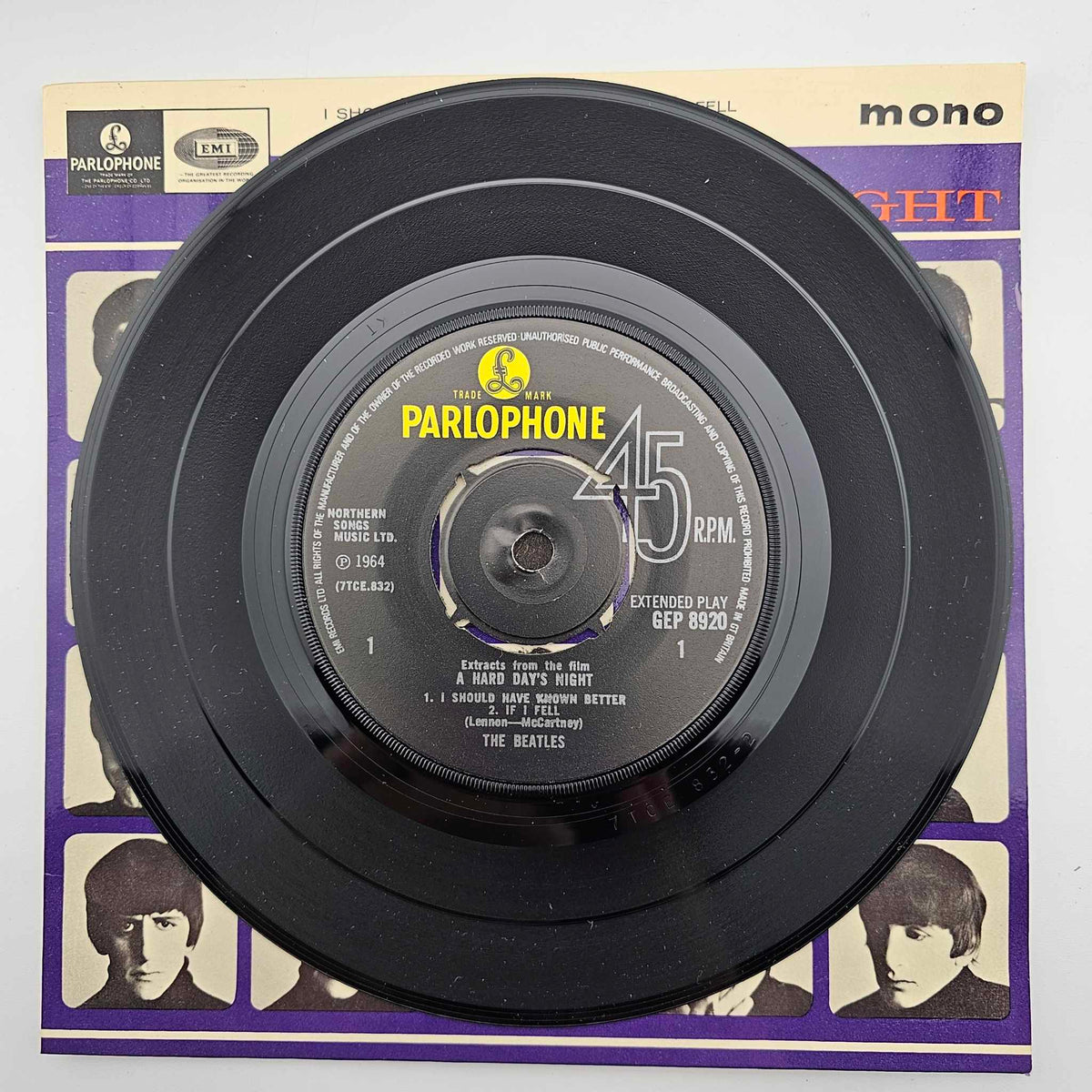 The Beatles - Extracts From The Film A Hard Day's Night - 7" 45 RPM UK