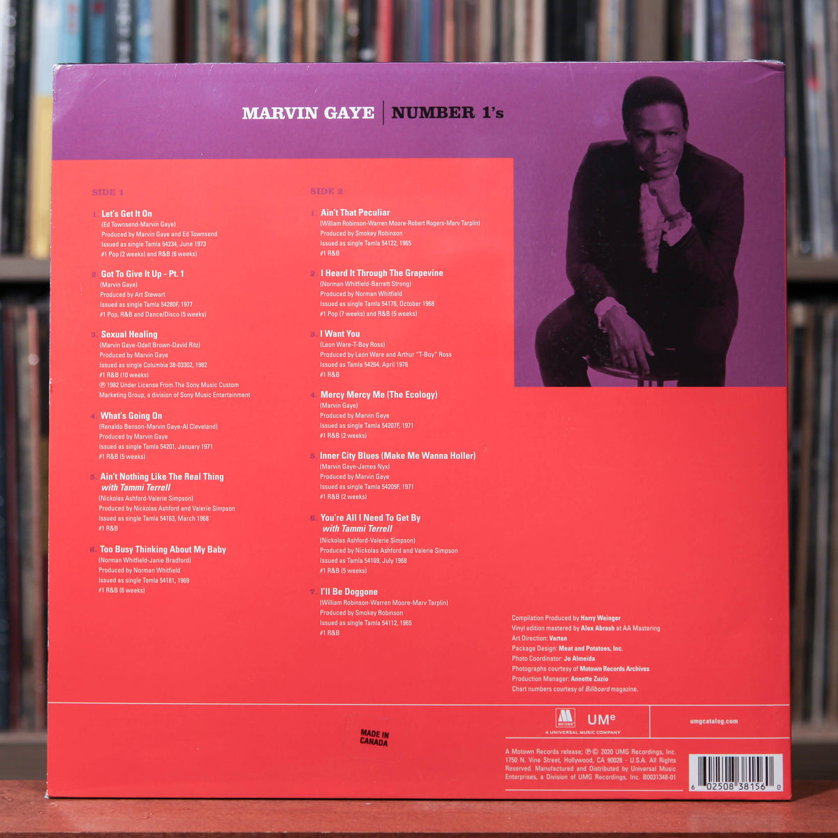 Marvin Gaye - Number 1's - TRANSLUCENT PURPLE vinyl 2020 Motown, SEALE