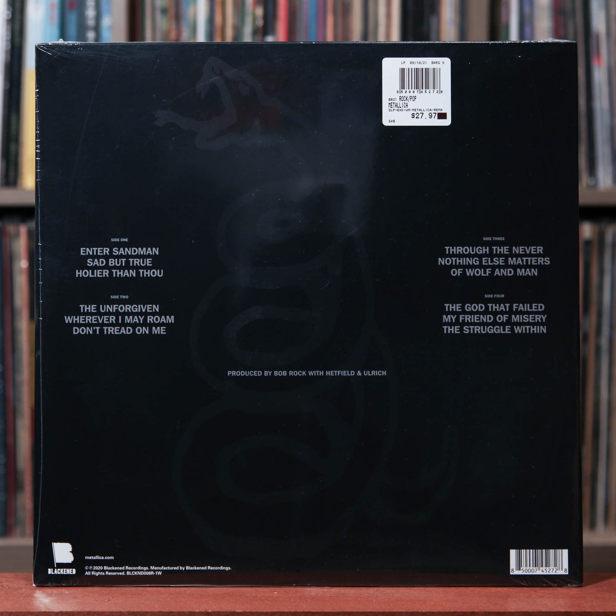 Metallica - Metallica - BLACKER MARBLED vinyl 2021 Blackened, SEALED