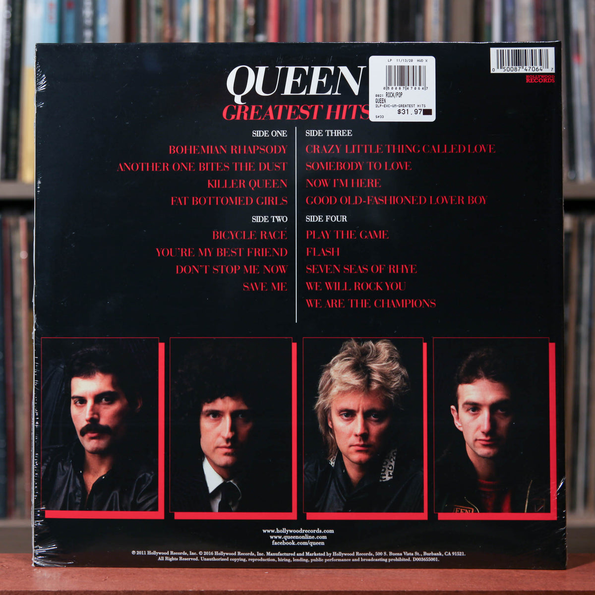 Queen - Greatest Hits - RED and WHITE vinyl 2020 Hollywood Records, SE