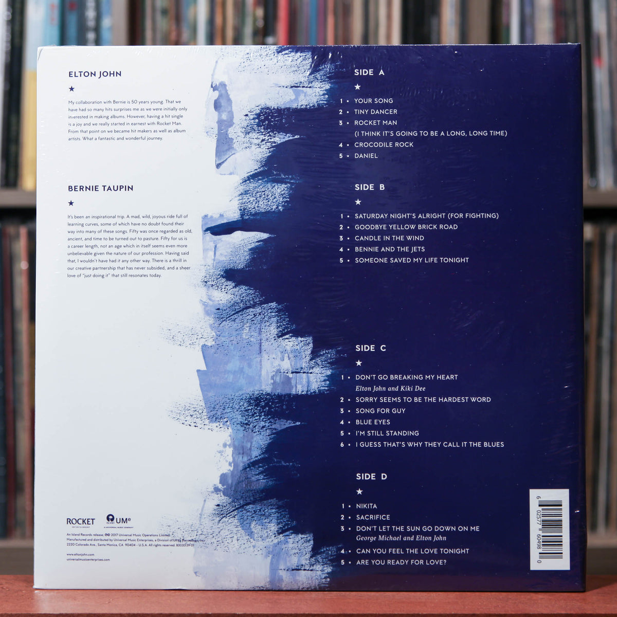 Elton John - Diamonds - TRANSLUCENT BLUE vinyl 2019 Rocket Entertainme