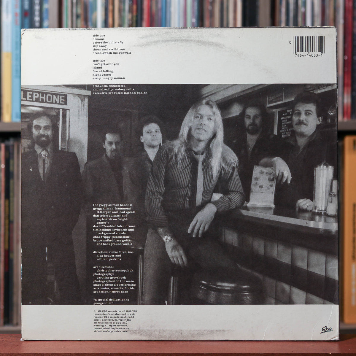 The Gregg Allman Band - Just Before The Bullets Fly - 1988 Epic, VG/VG