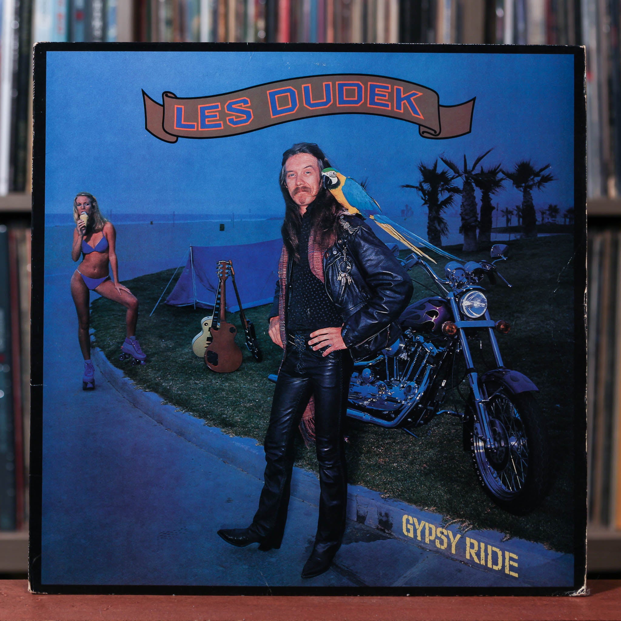 Les Dudek - Gypsy Ride - AUTOGRAPH - 1981 Columbia, VG+/VG