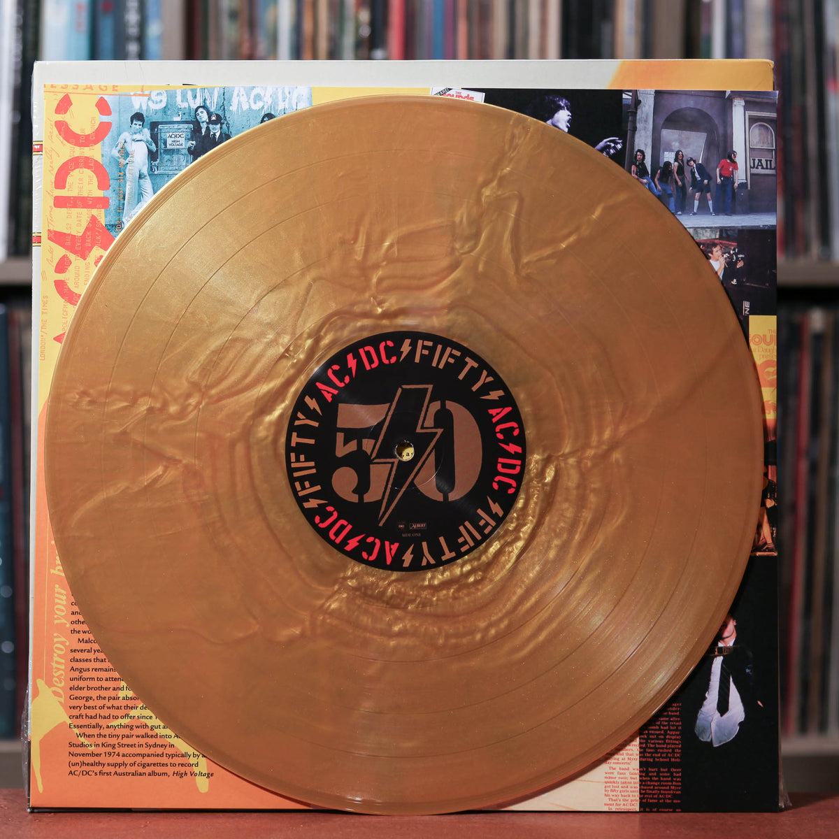 AC/DC - High Voltage - Gold Vinyl - 2024 Columbia, EX/EX