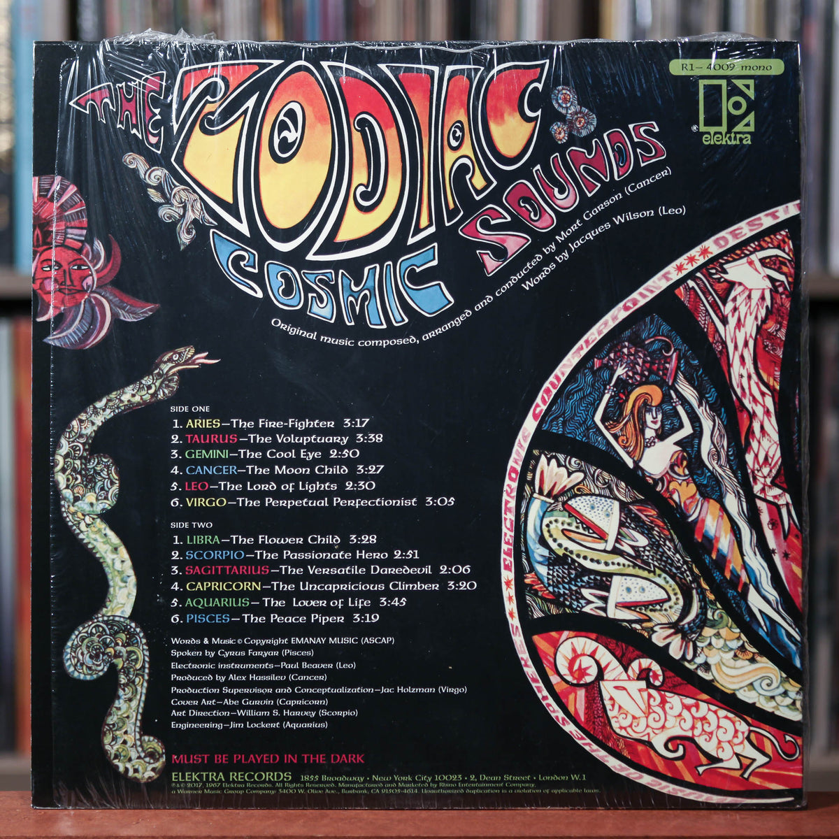 The Zodiac - Cosmic Sounds - Glow In The Dark Vinyl - 2017 Elektra, EX