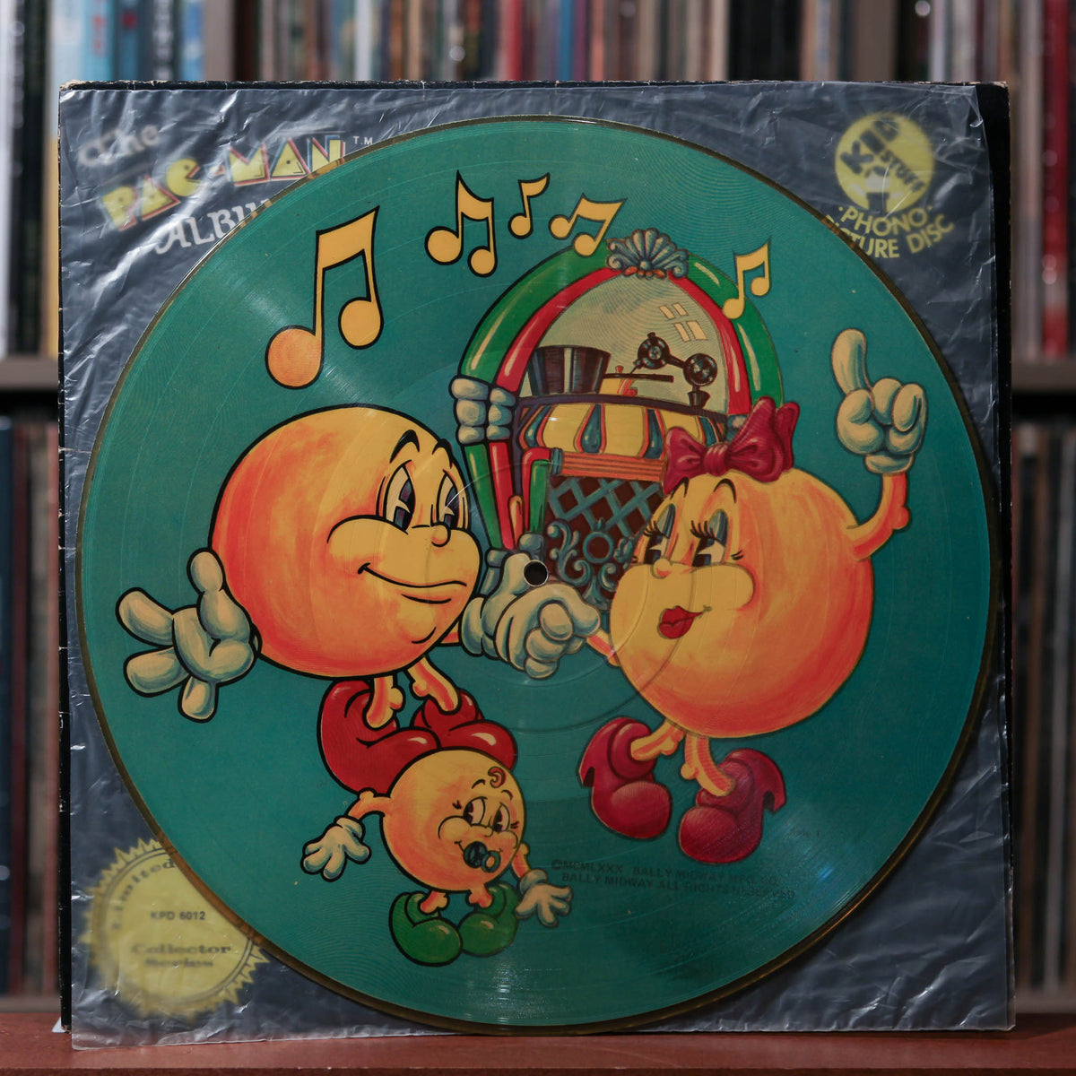 Patrick McBride - The Pac Man Album - PICTURE DISC 1980 Kid Stuff Reco