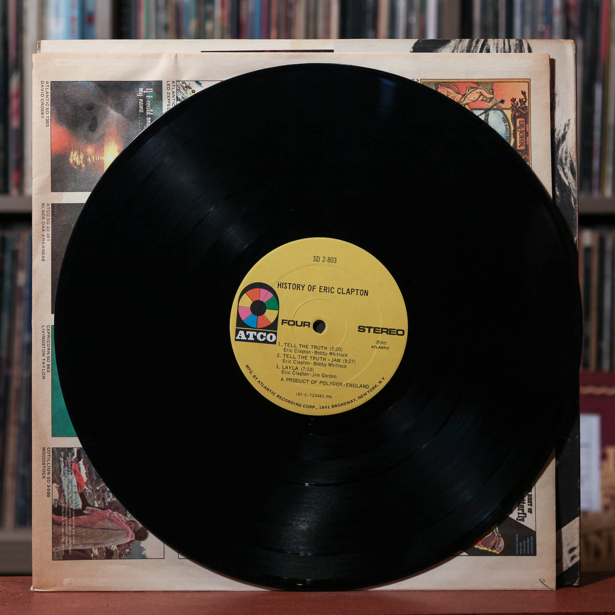 Eric Clapton - History Of Eric Clapton - 2LP - 1972 ATCO, VG+/VG