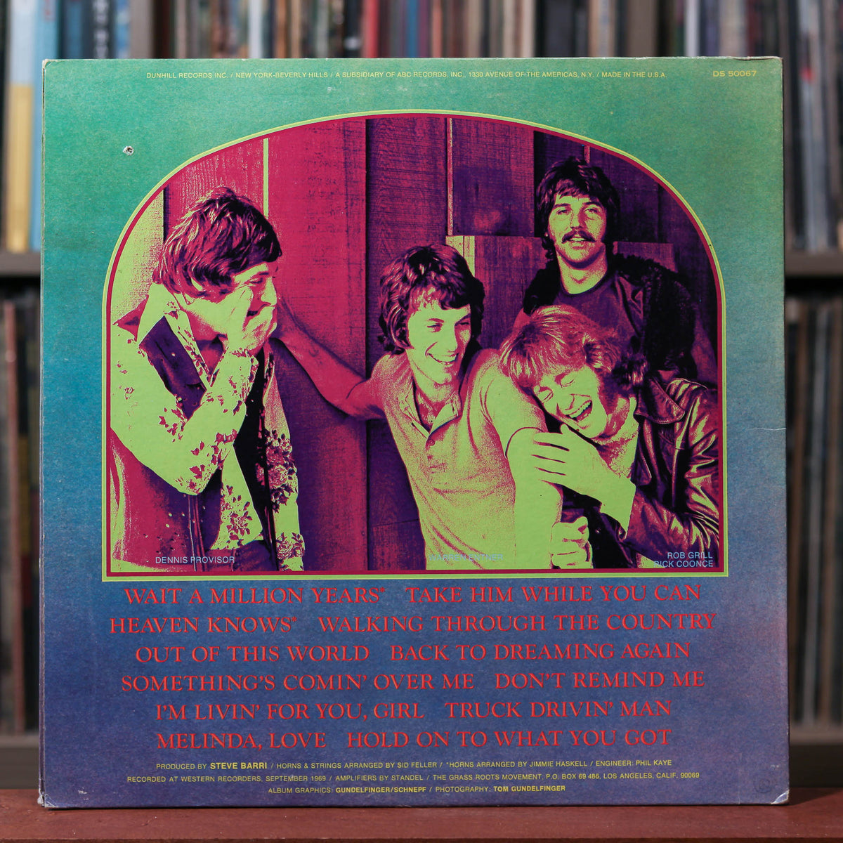 The Grass Roots - Leaving It All Behind - SIGNED BY ROB GRILL 1969 Dun