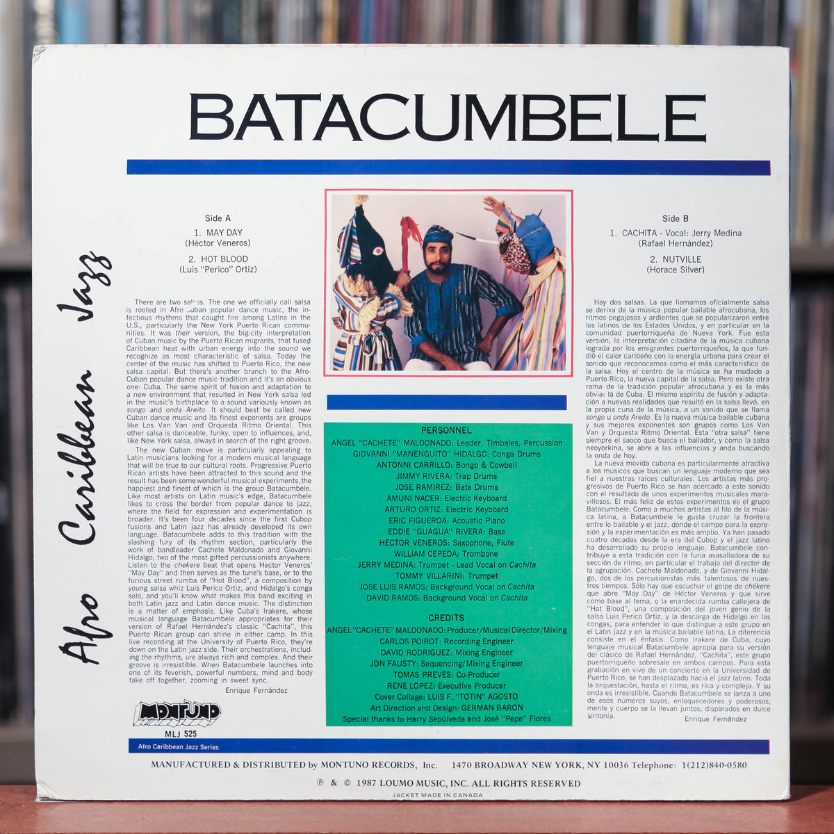 Angel "Cachete" Maldonado Y Su Grupo Batacumbele - Afro Caribbean Jazz