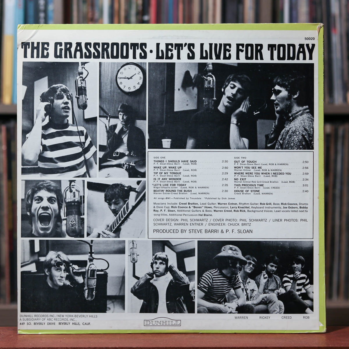 The Grass Roots - Let's Live For Today - SIGNED BY ROB GRILL 1967 Dunh
