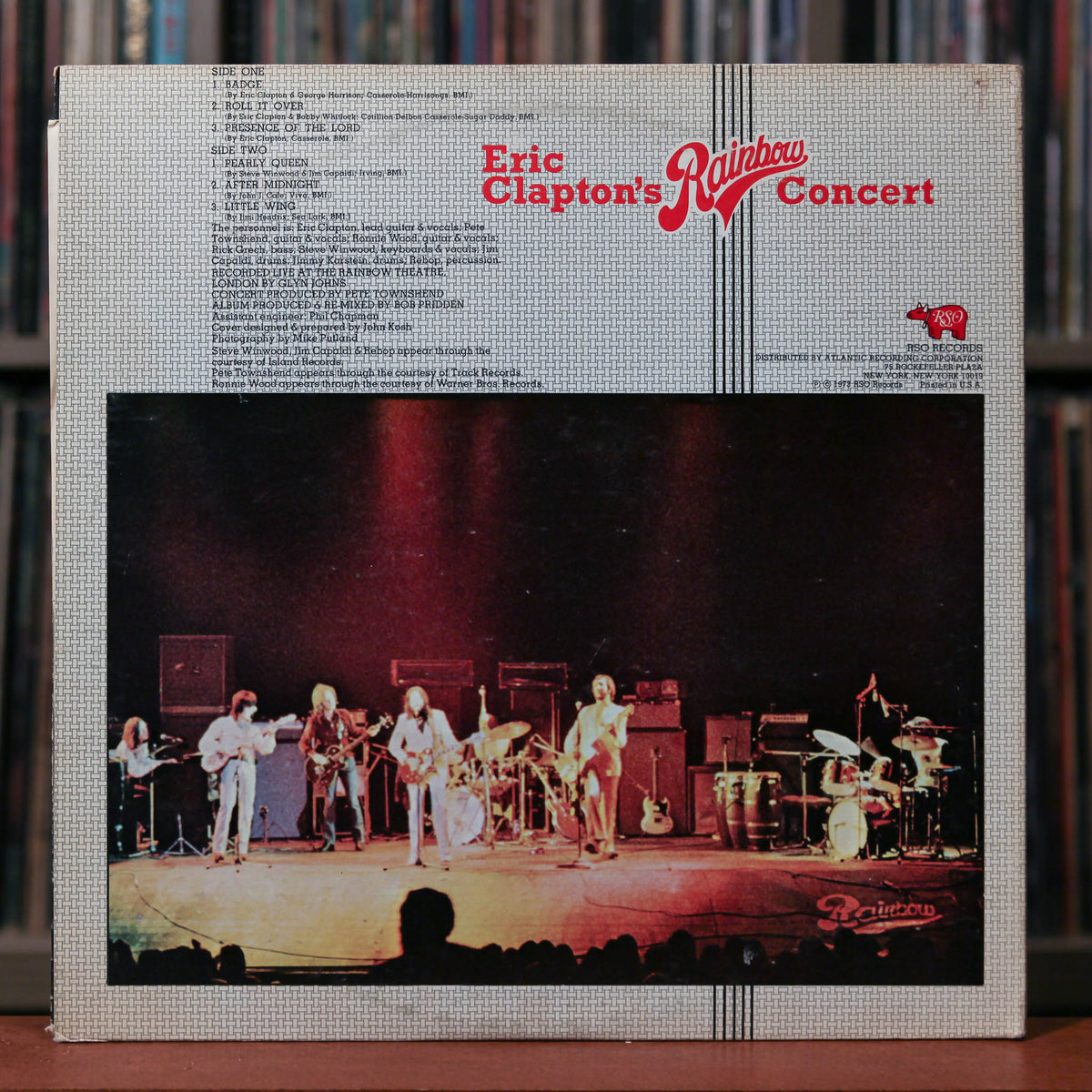 Eric Clapton - Eric Clapton's Rainbow Concert - 1973 RSO - VG/VG+