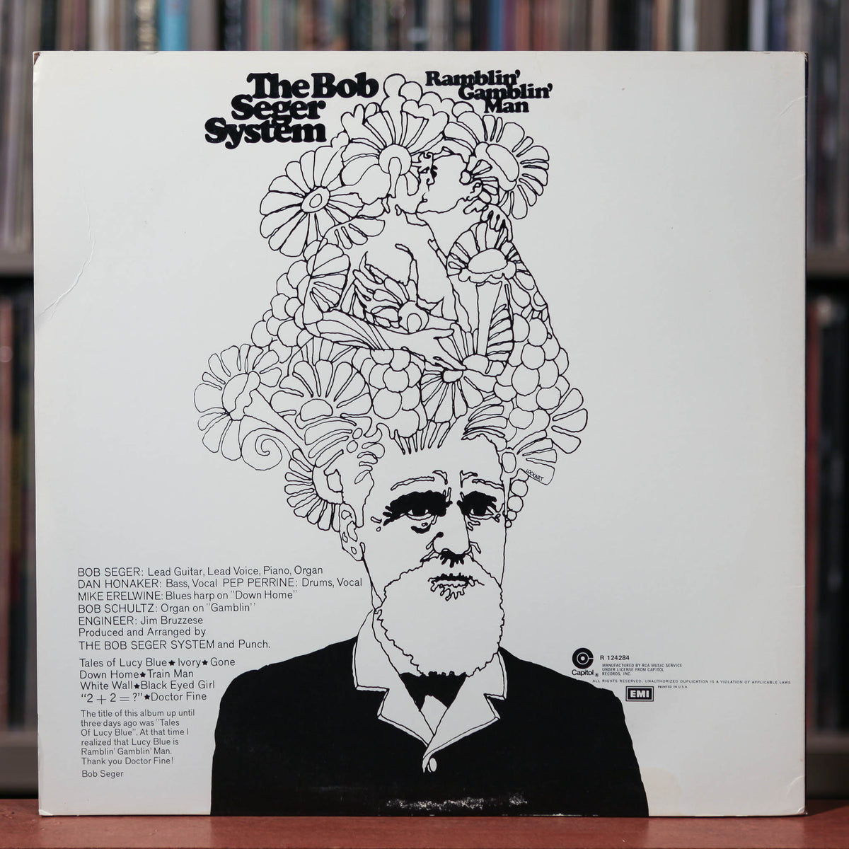 The Bob Seger System - Ramblin' Gamblin' Man - 1980 Capitol, VG/VG+