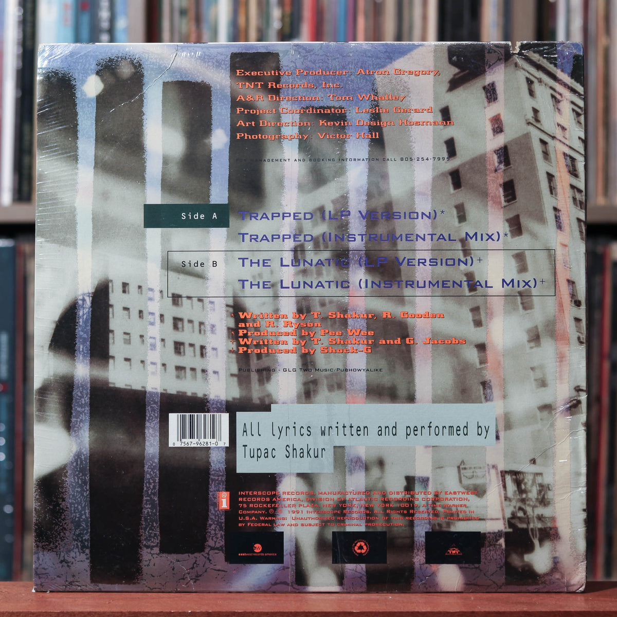 2Pac - Trapped - 1991 Interscope Records SEALED