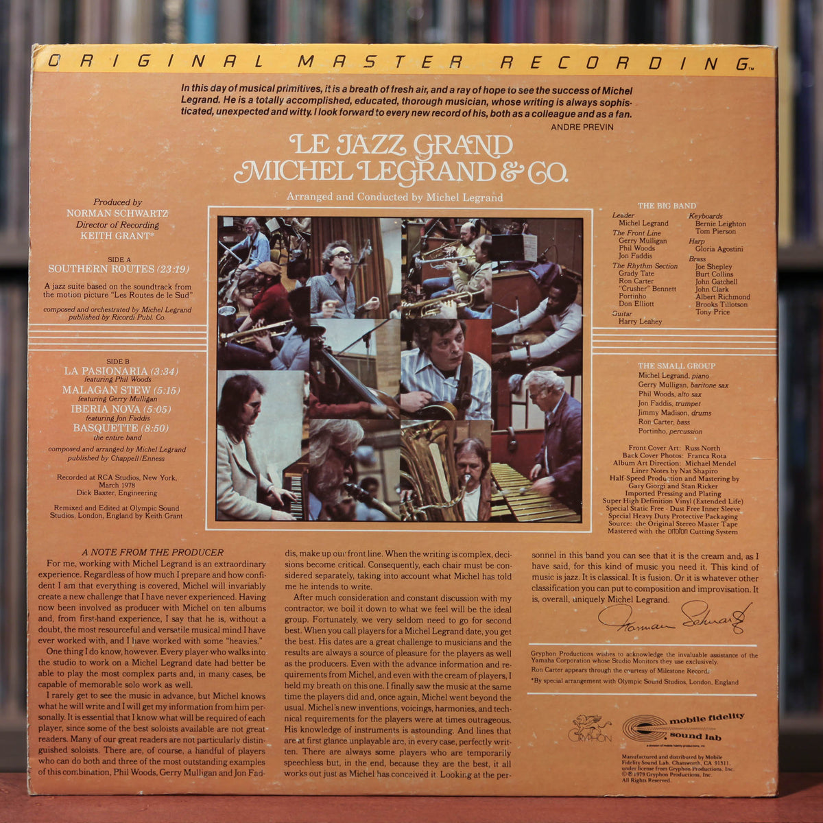 Michel Legrand & Co. - Le Jazz Grand- MFSL 1-504 - 1979 Mobile Fidelit