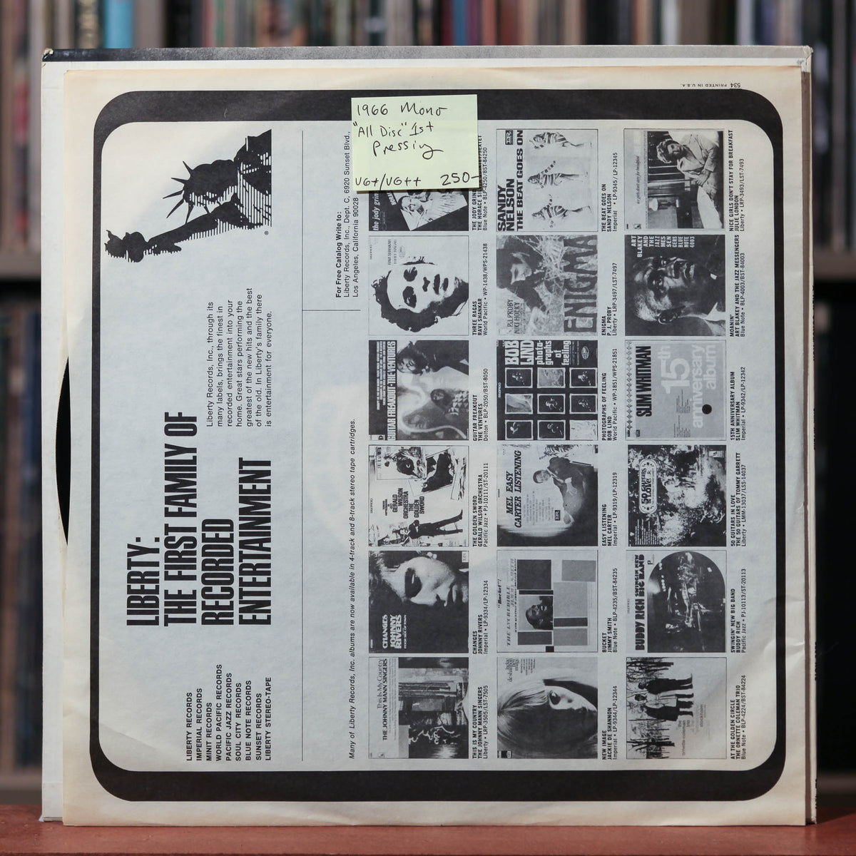 Sam Rivers - A New Conception - MONO - 1966 Blue Note, VG+/VG++