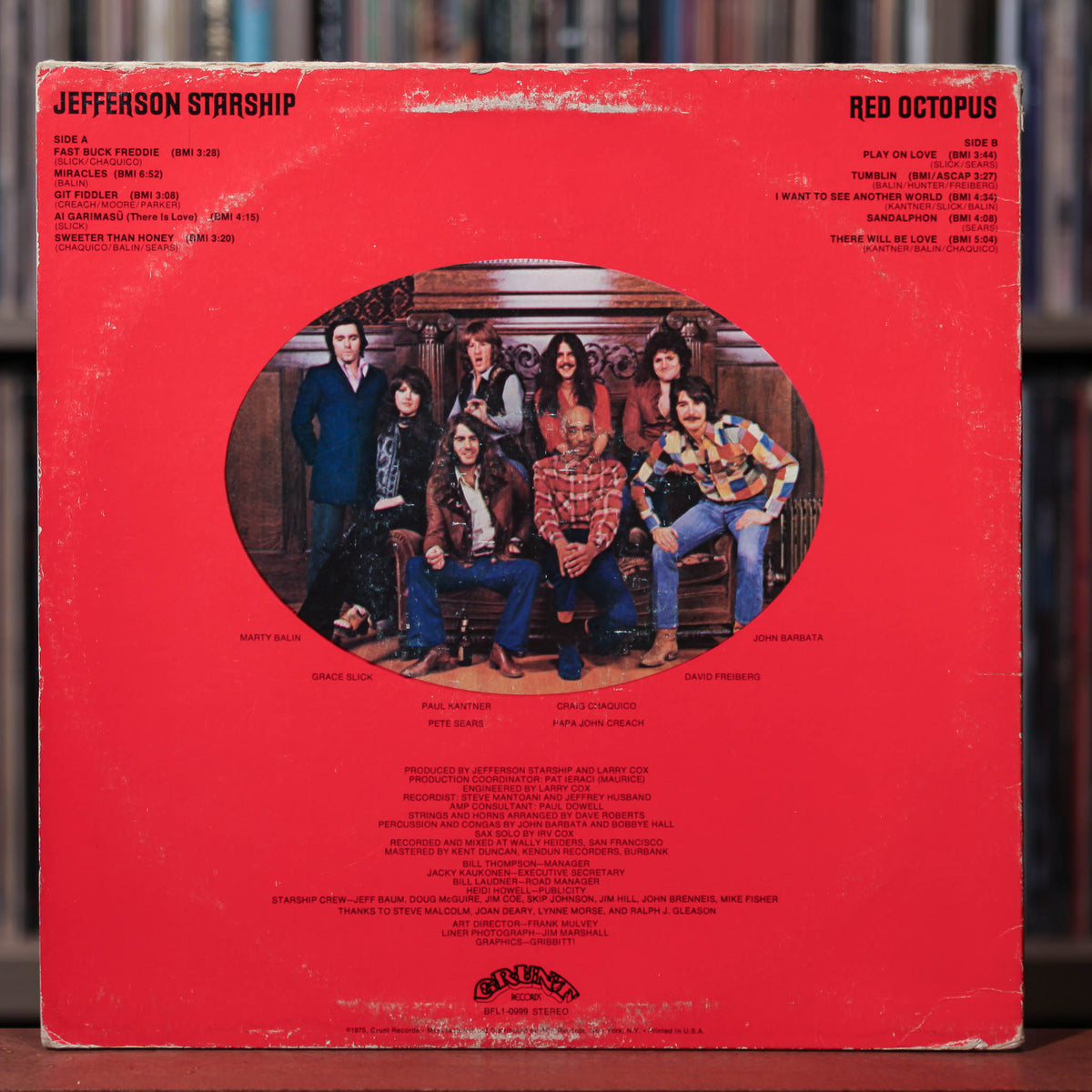 Jefferson Airplane - Red Octopus - 1975 Grunt, VG/VG+
