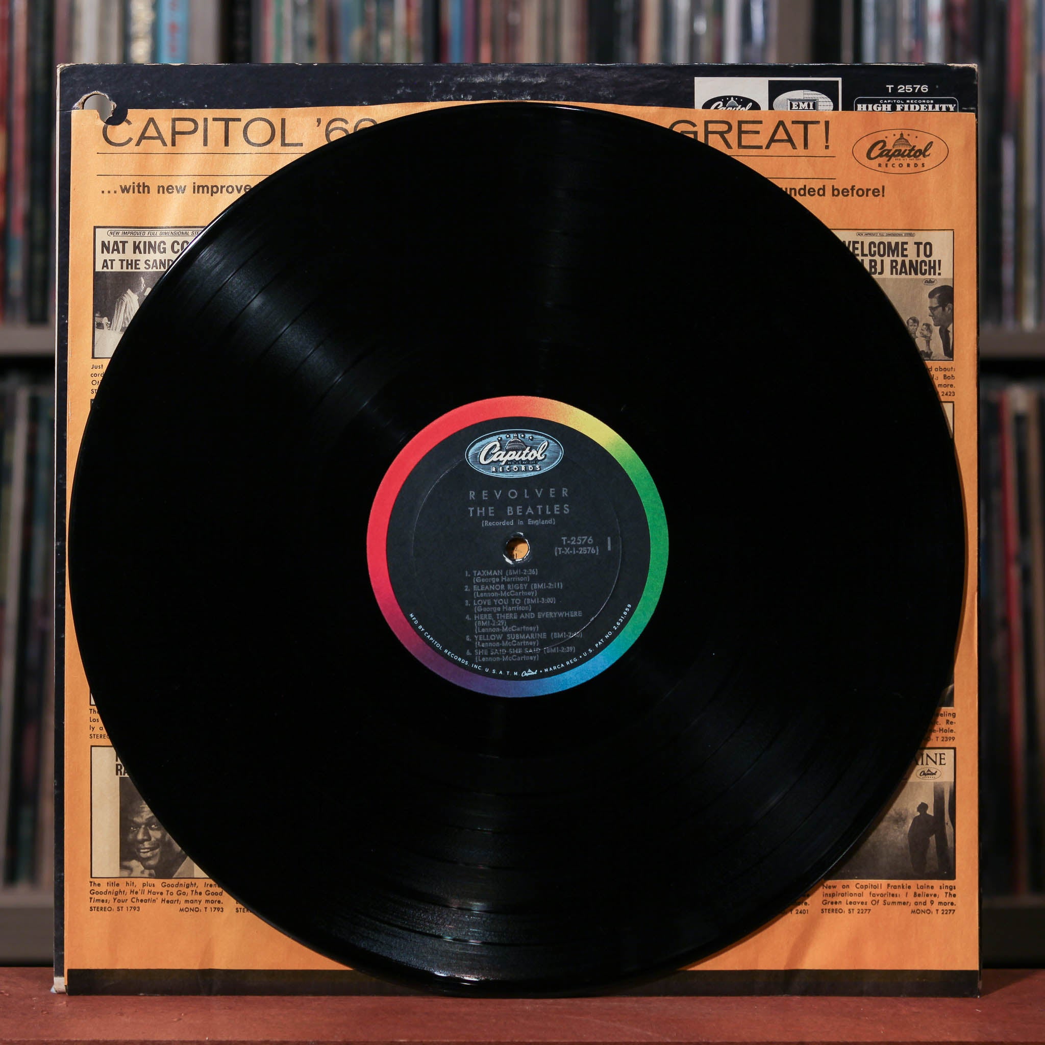 The Beatles - Revolver - 1st MONO Press, Promo Punch - 1966 Capitol Re
