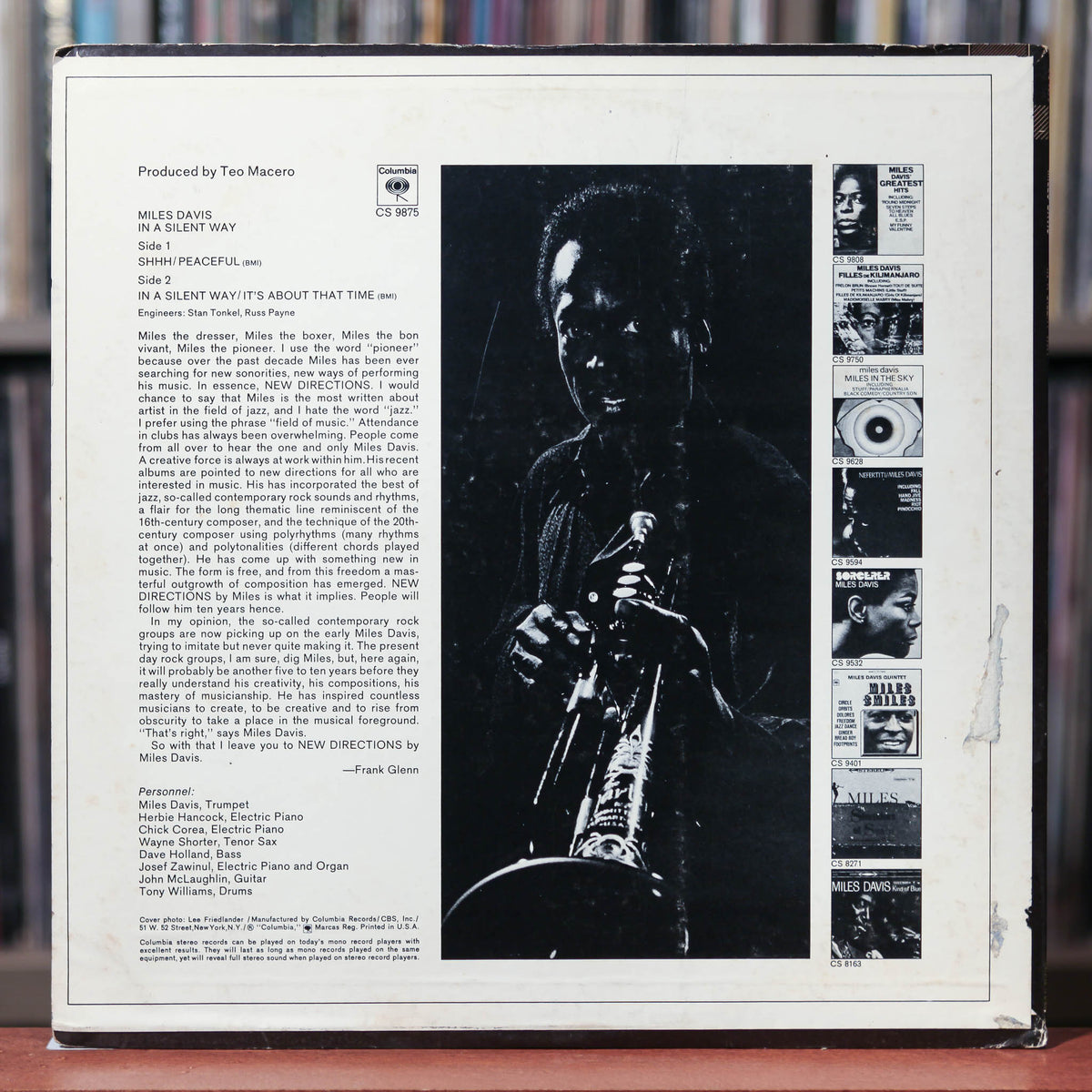 Miles Davis - In A Silent Way - 1971 Columbia, EX/VG+