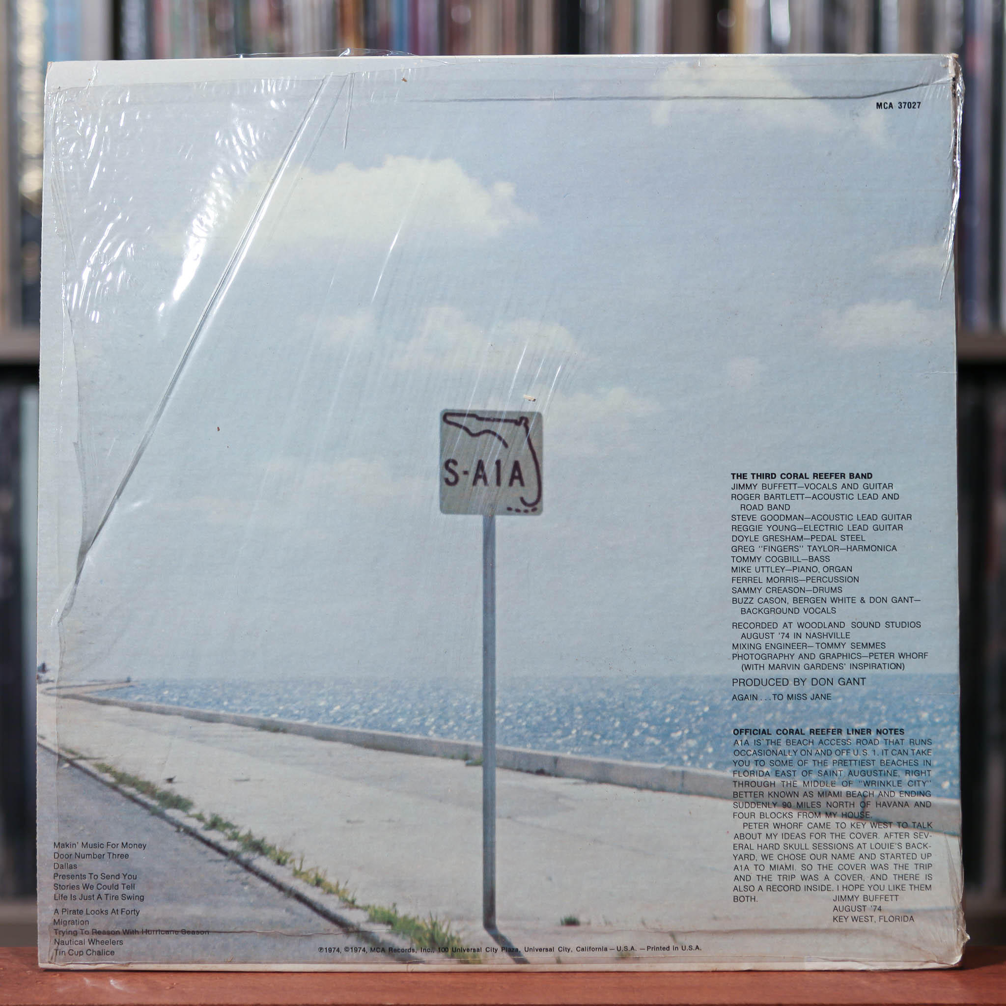 Jimmy Buffett - A1A - 1974 MCA, VG+/EX w/Shrink