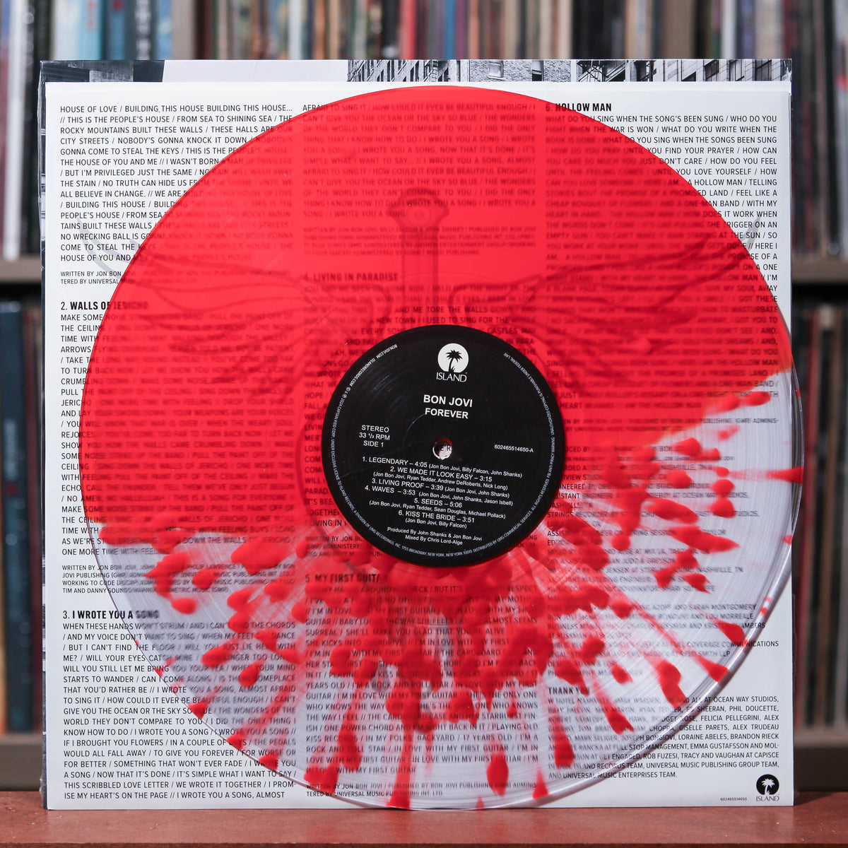 Bon Jovi - Forever - Clear & Red Translucent Vinyl - 2024 Island Recor