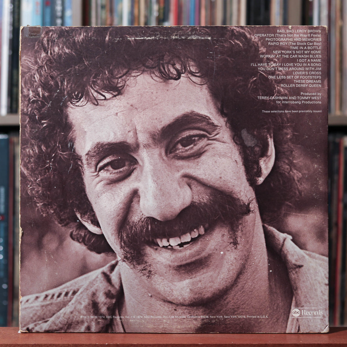 Jim Croce - Photographs & Memories-His Greatest Hits - 1974 ABC - VG/V