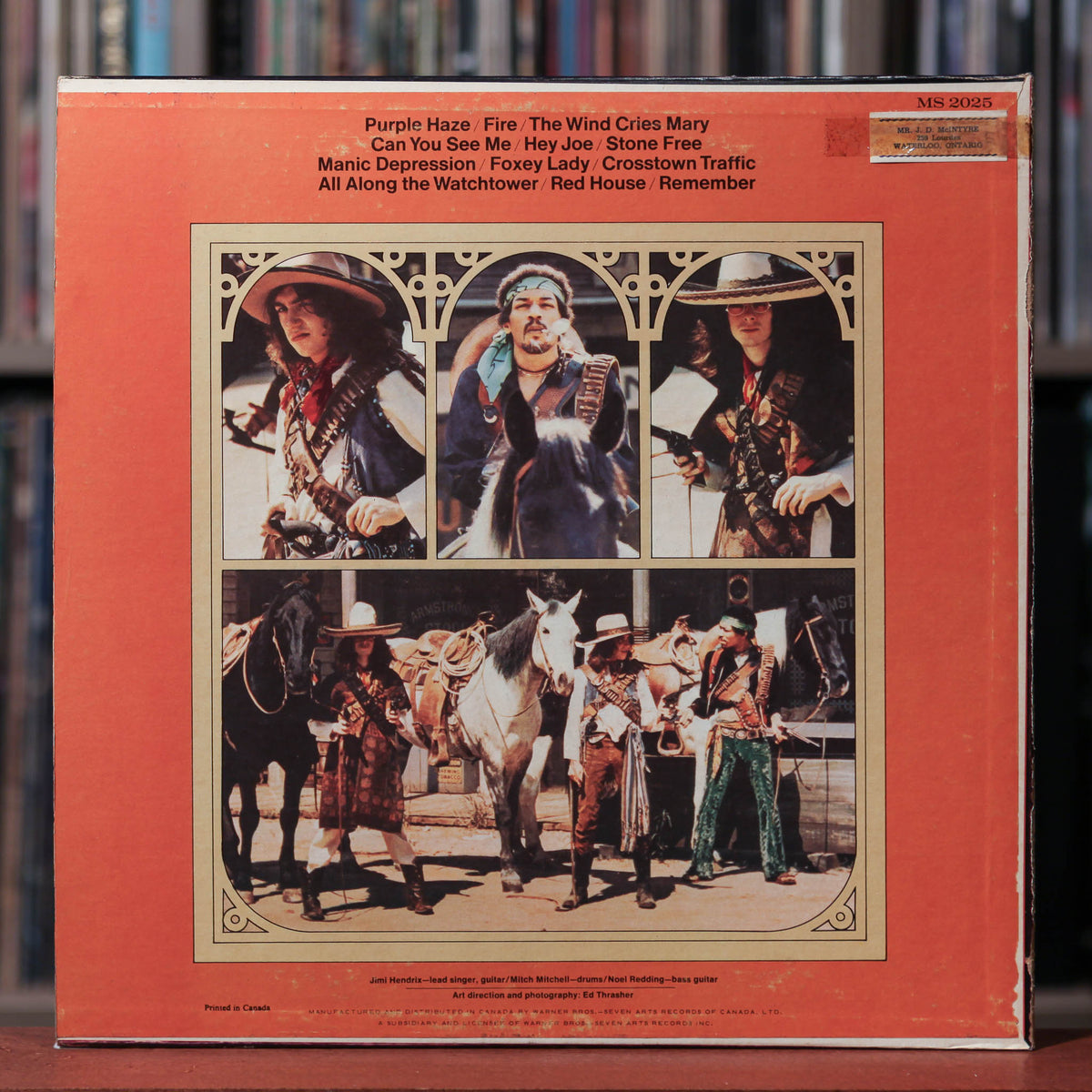 Jimi Hendrix Experience - Smash Hits- 1969 Reprise Canada, VG/Strong V