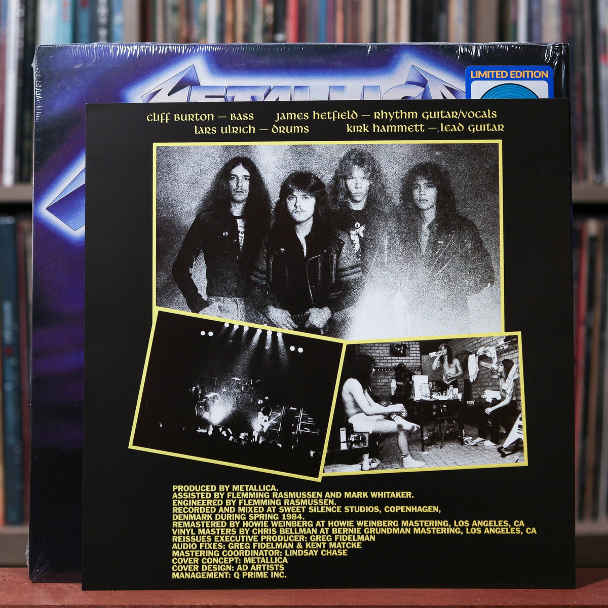 Metallica - Ride The Lightning - Electric Blue Vinyl - 2023 Blackened,