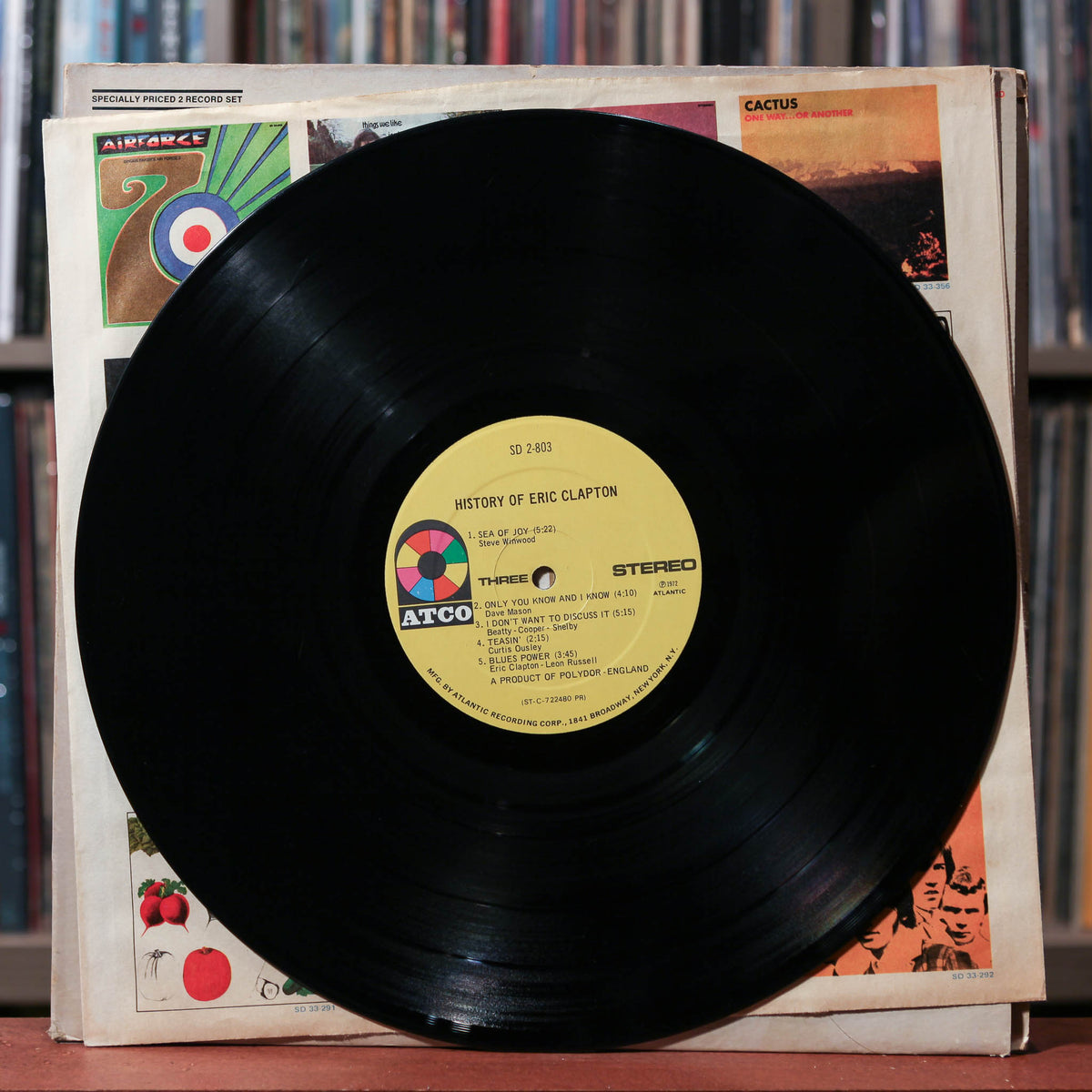 Eric Clapton - History Of Eric Clapton - 1972 ATCO Records, VG+/VG