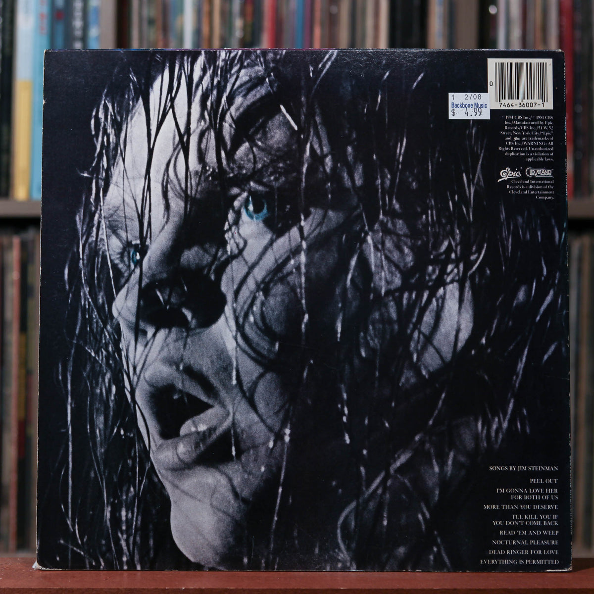 Meat Loaf - Dead Ringer - 1981 Cleveland International Records, VG/VG+