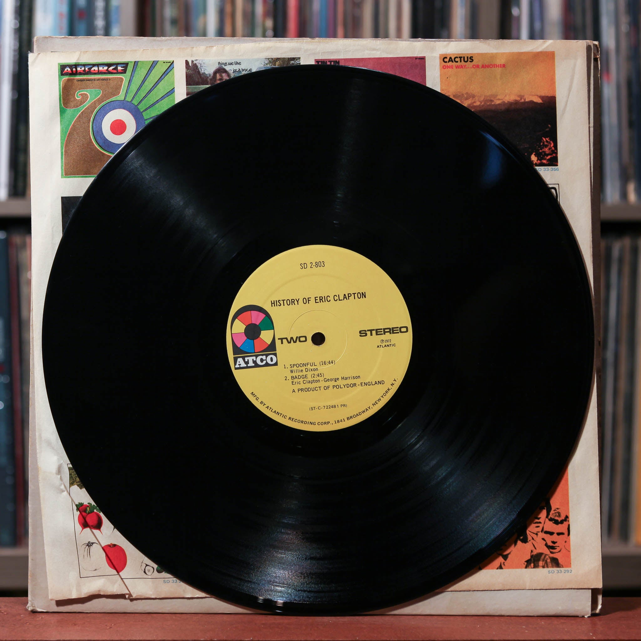 Eric Clapton - History Of Eric Clapton - 1972 ATCO Records, VG+/VG