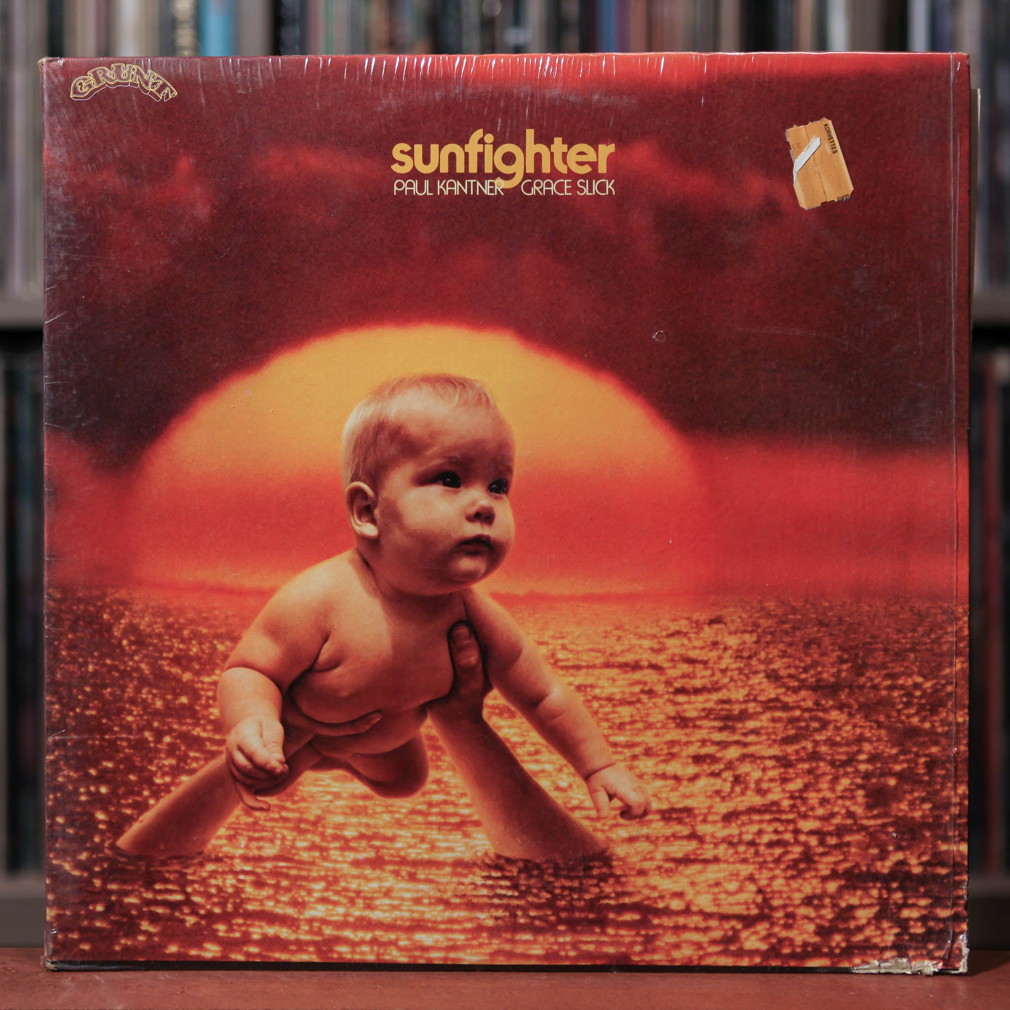 Paul Kantner / Grace Slick - Sunfighter - 1971 Grunt, EX/EX w/Shrink
