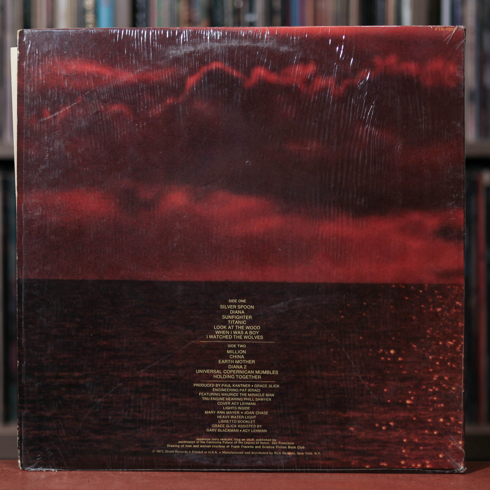 Paul Kantner / Grace Slick - Sunfighter - 1971 Grunt, EX/EX w/Shrink