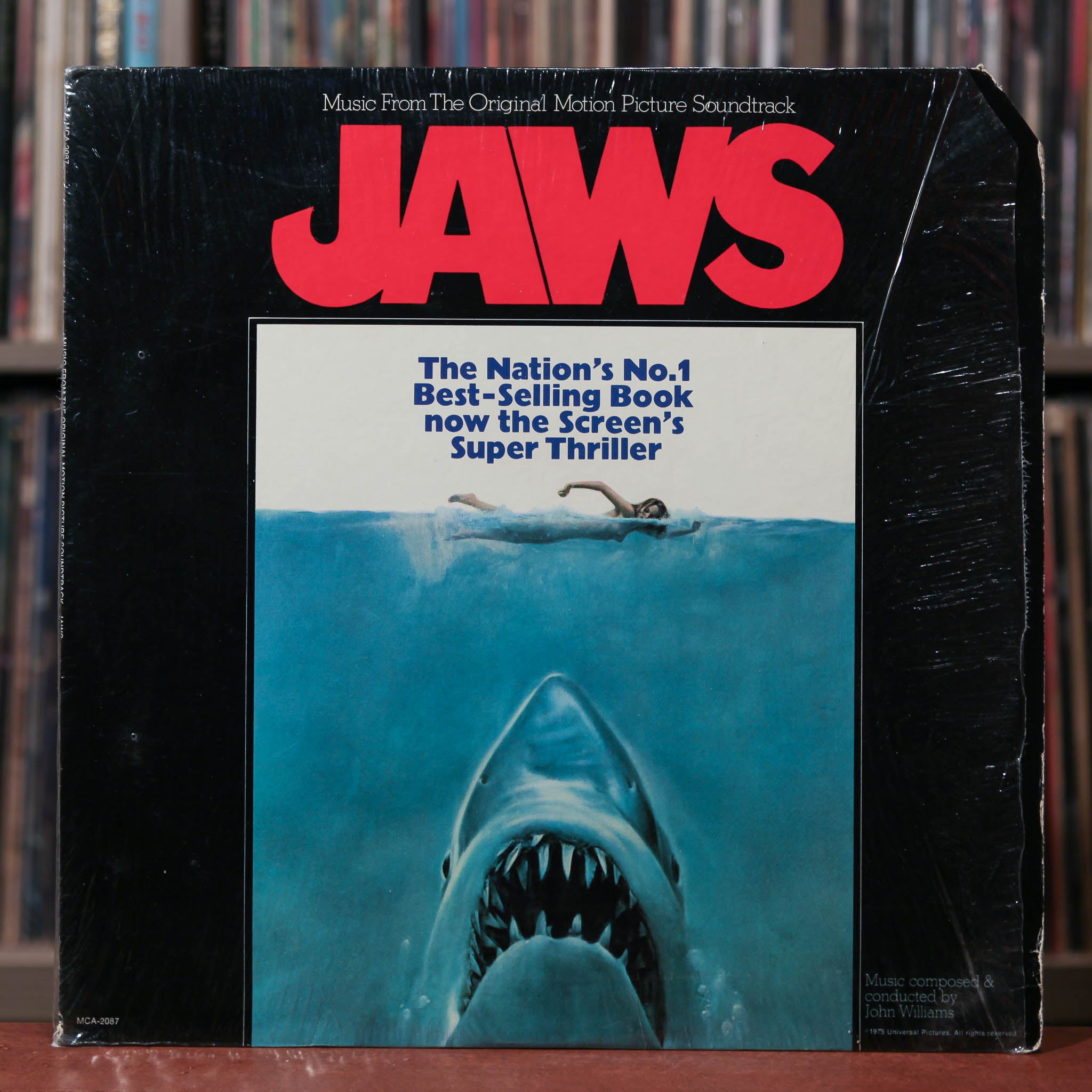 John Williams - Jaws (Movie Soundtrack) - 1975 MCA Records, VG+/VG