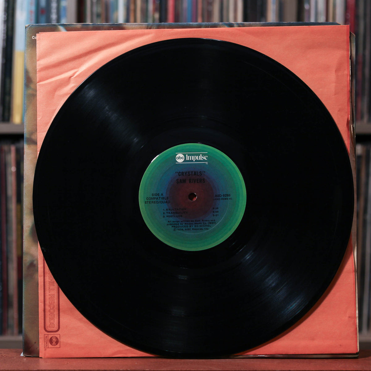 Sam Rivers - Crystals - STERO/QUADRAPHONIC 1974 ABC Impulse!, VG+/VG