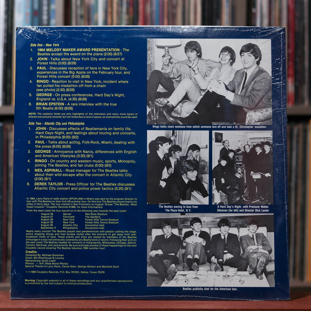 The Beatles - East Coast Invasion! - 1985 Cicadelic Records SEALED