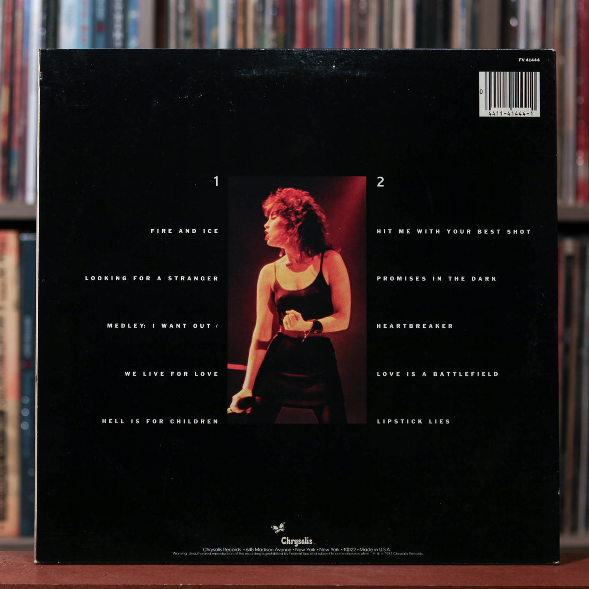 Pat Benatar - Live From Earth - 1983 Chrysalis, VG+/VG+