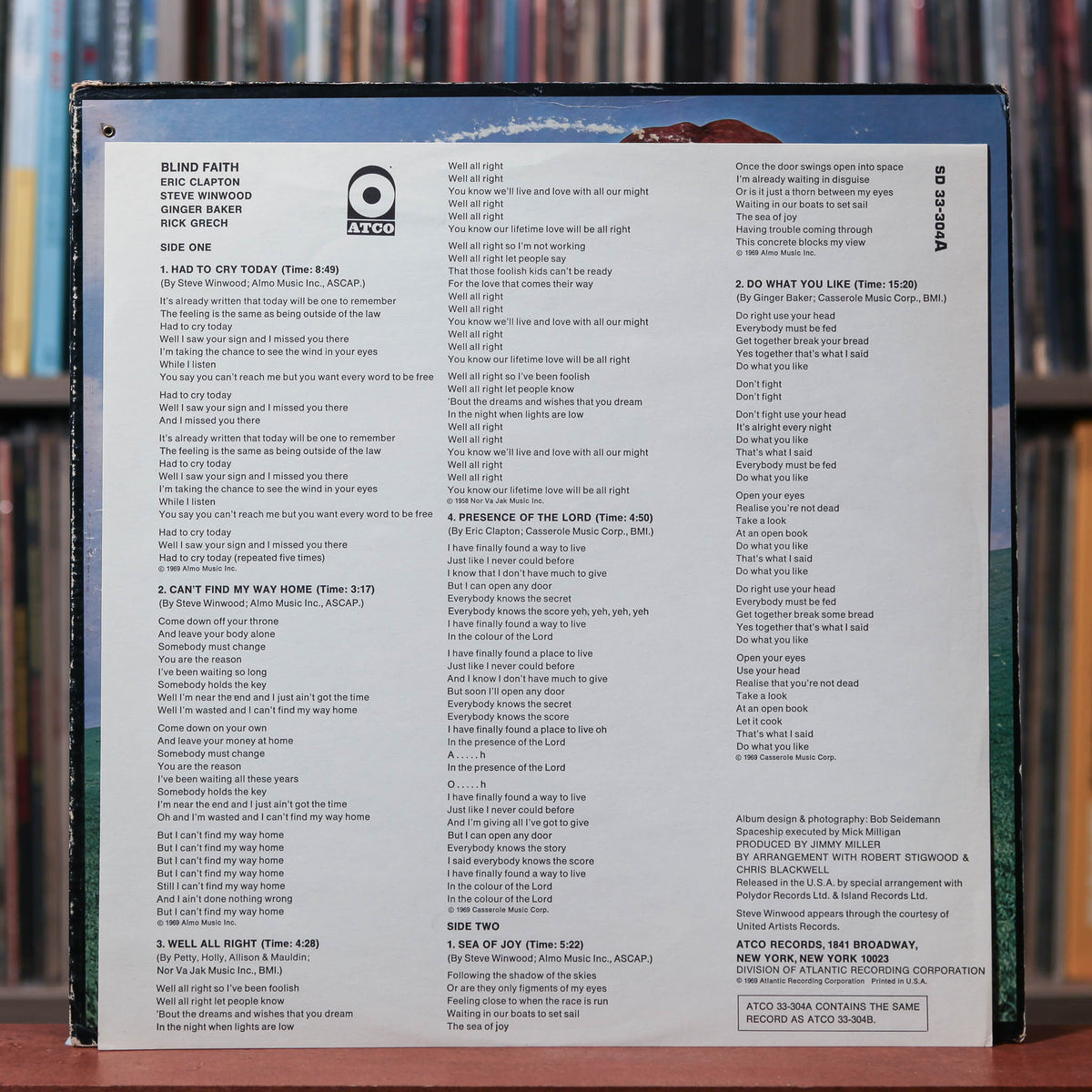 Blind Faith - Blind Faith - UNCENSORED COVER W/ INSERT 1969 ATCO Recor