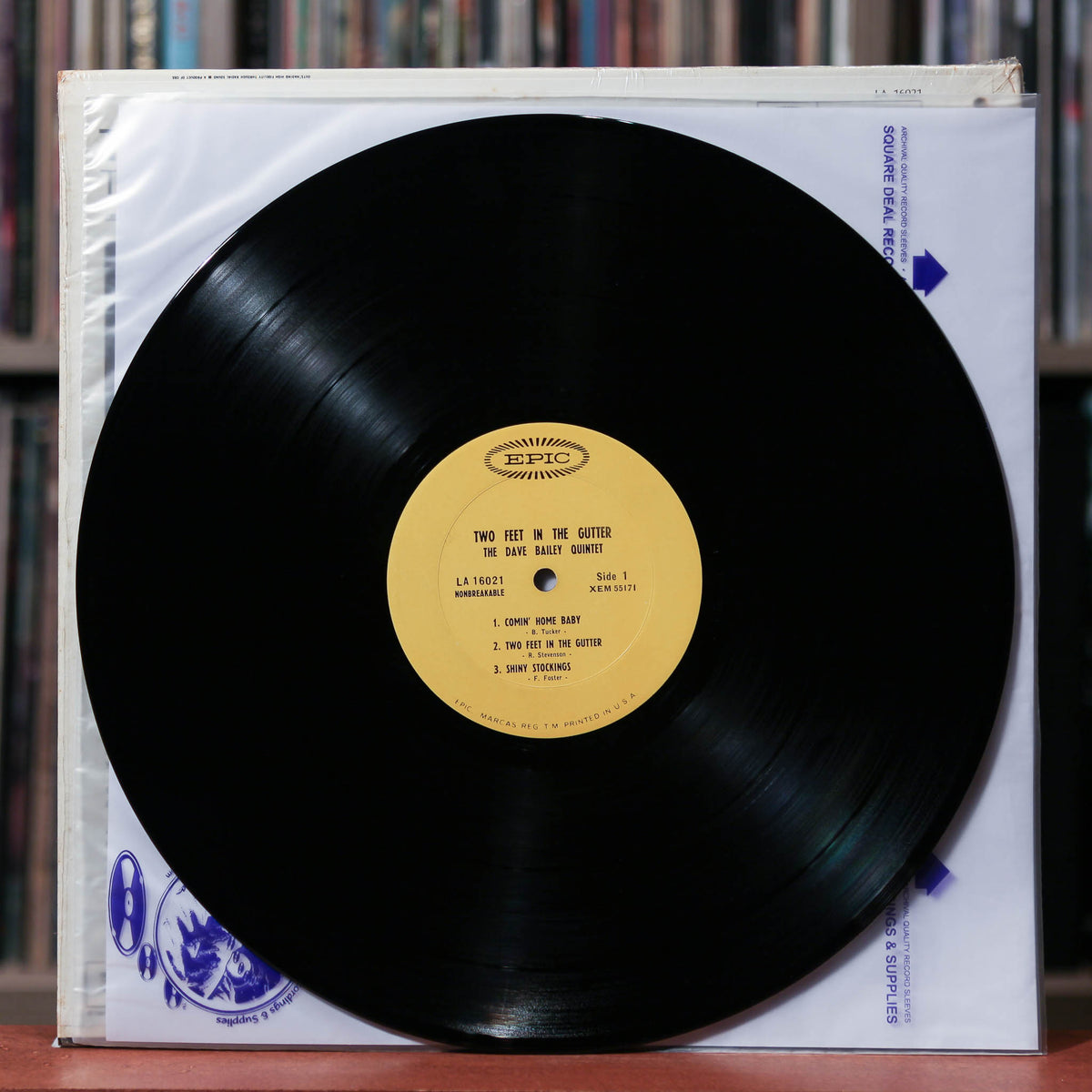 Dave Baily Quartet - 2 Feet in the Gutter - 1961 Epic, EX/EX