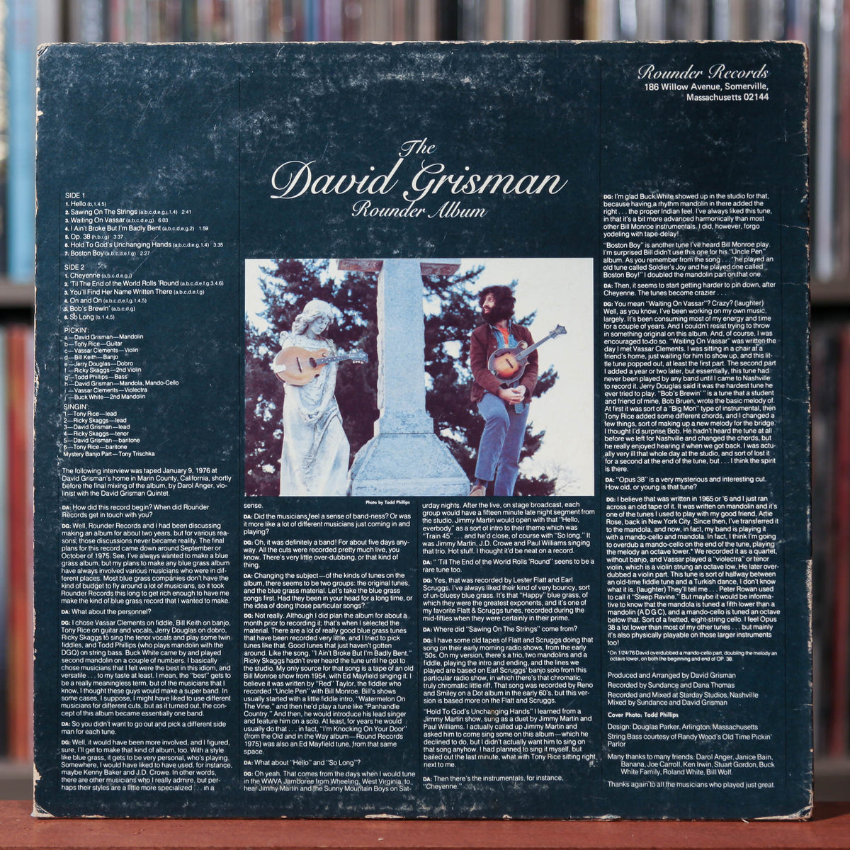David Grisman - The David Grisman Rounder Album - 1976 Rounder Records